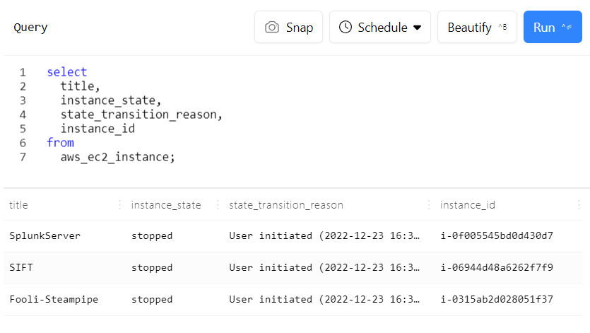 Snapshot, share, and schedule queries in Steampipe Cloud | Steampipe Blog